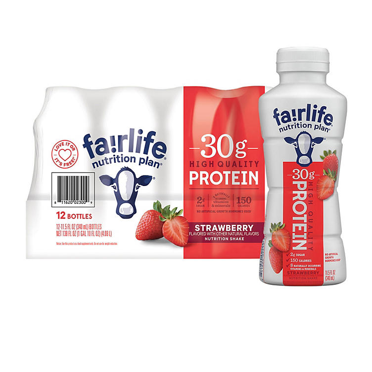 Fairlife Nutrition Plan Strawberry, 30g Protein Shake (11.5 fl. oz., 1