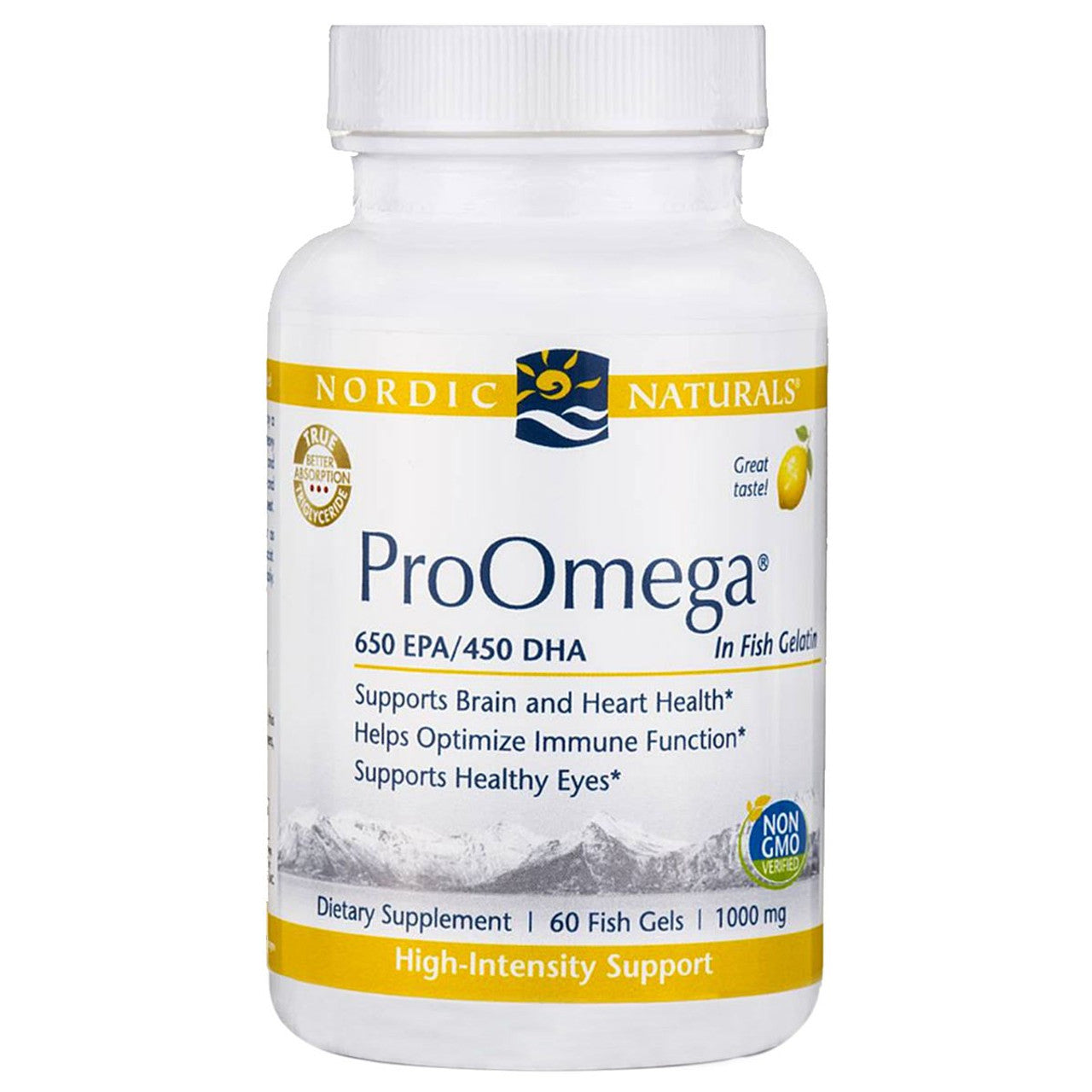 ProOmega® Lemon in Fish Gelatin 60 fish gels