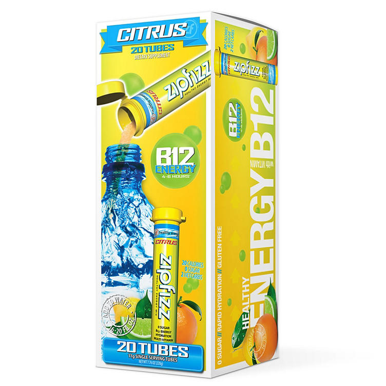Zipfizz Energy Drink Mix, Citrus (20 ct)