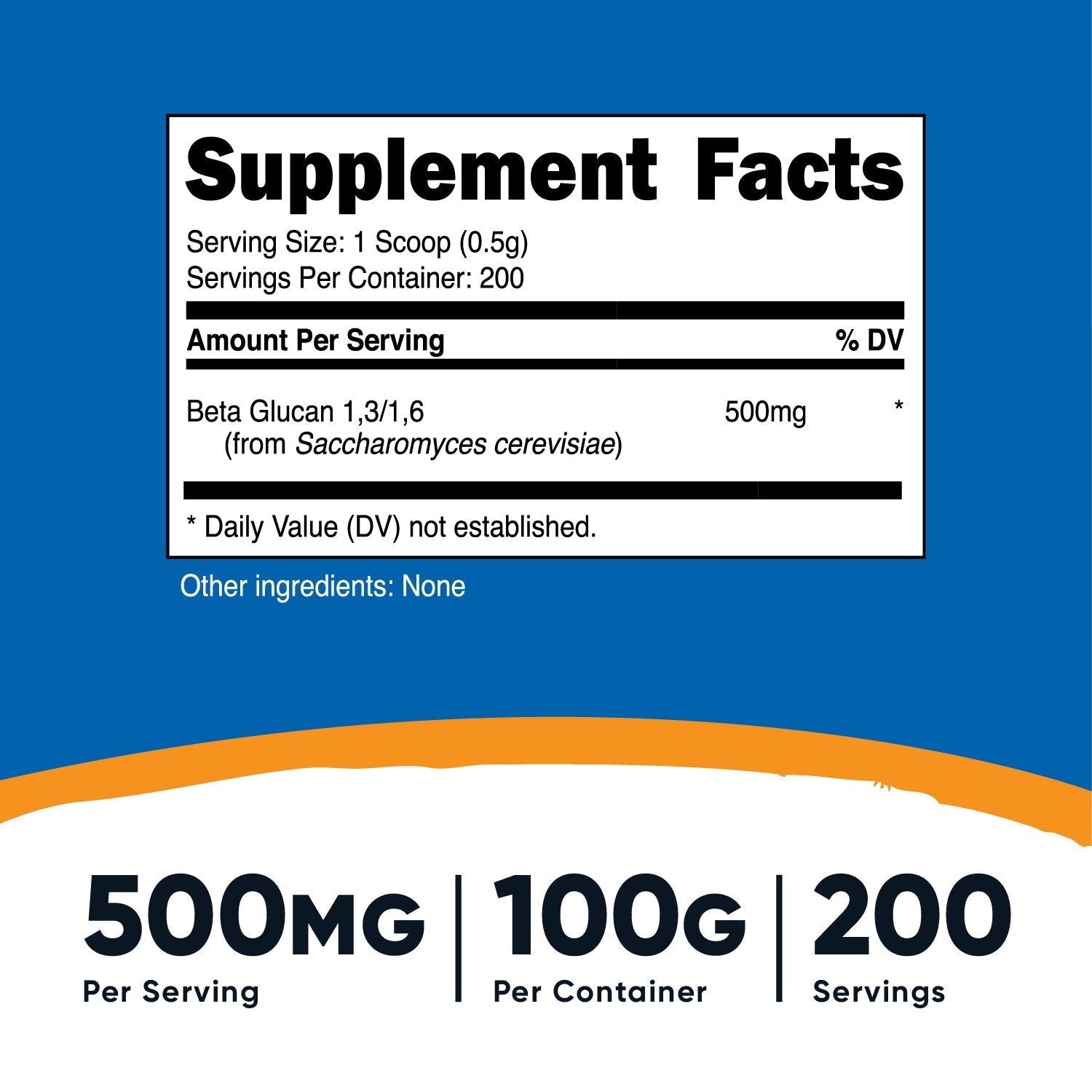 Nutricost Beta Glucan Powder